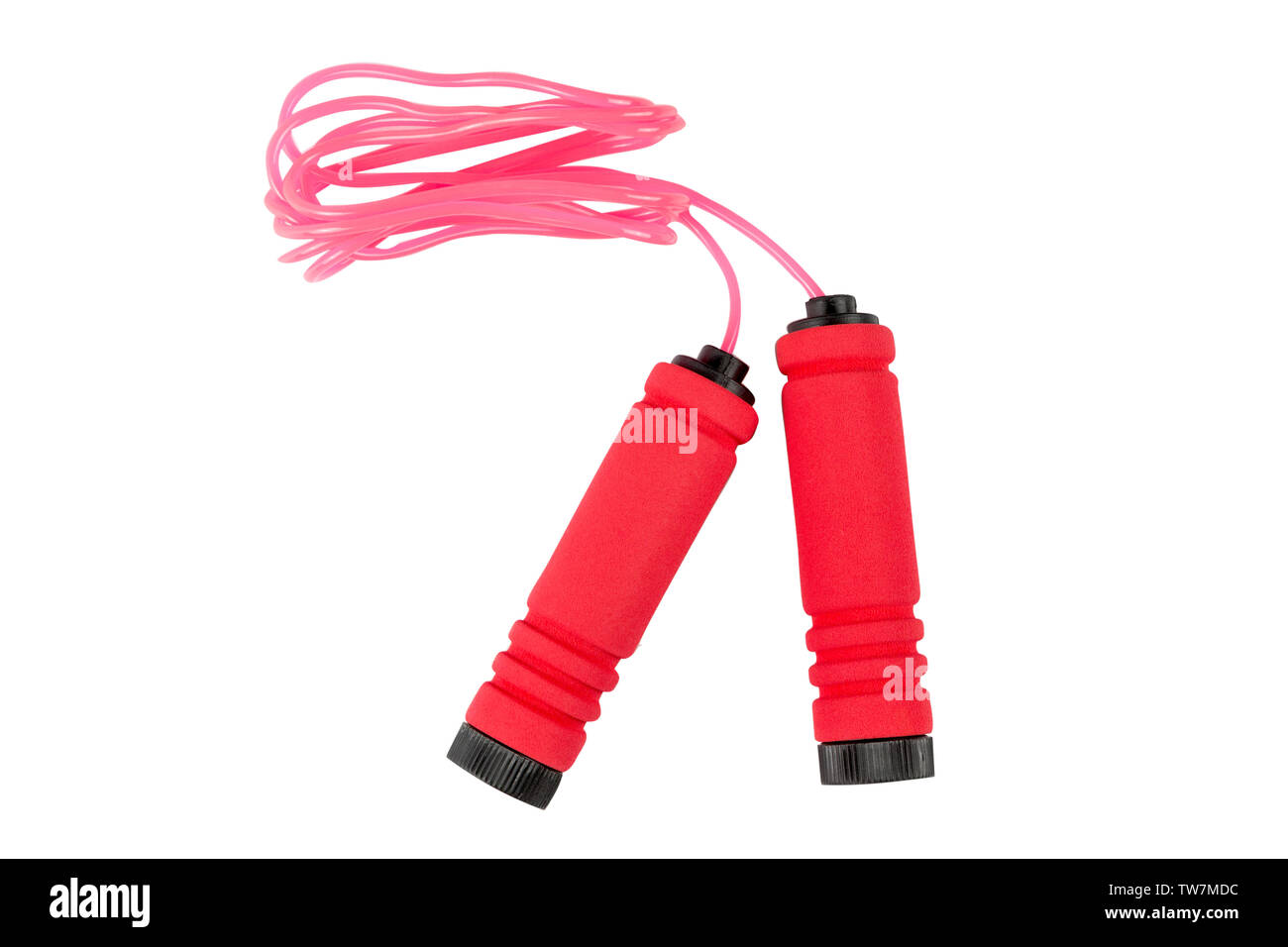 Jump rope on white background Stock Photo - Alamy