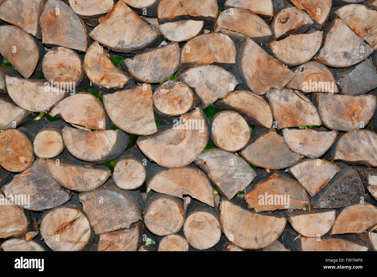 Stack of firewood as background Stock Photo - Alamy
