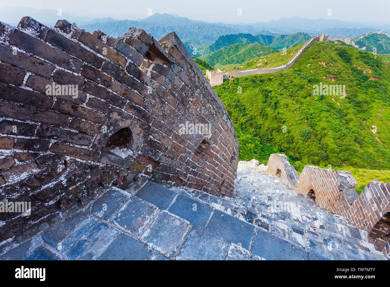 great wall the landmark of china and beijing Stock Photo - Alamy
