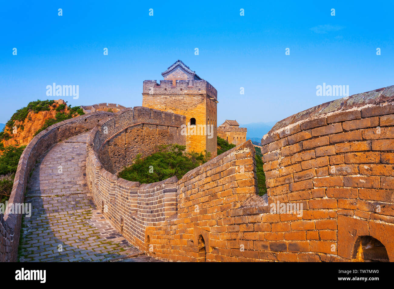 great wall the landmark of china and beijing Stock Photo - Alamy