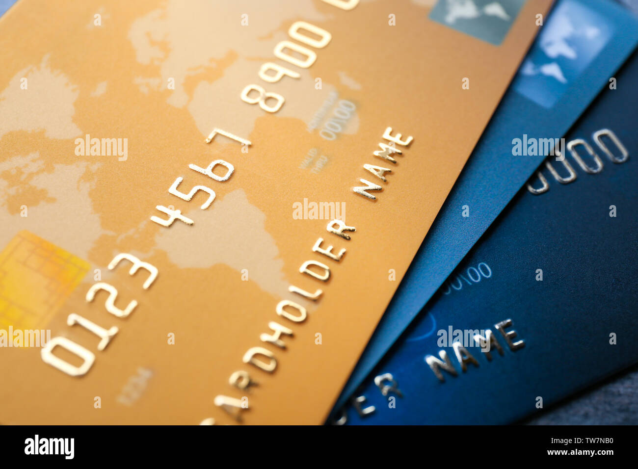 Different credit cards hi-res stock photography and images - Alamy