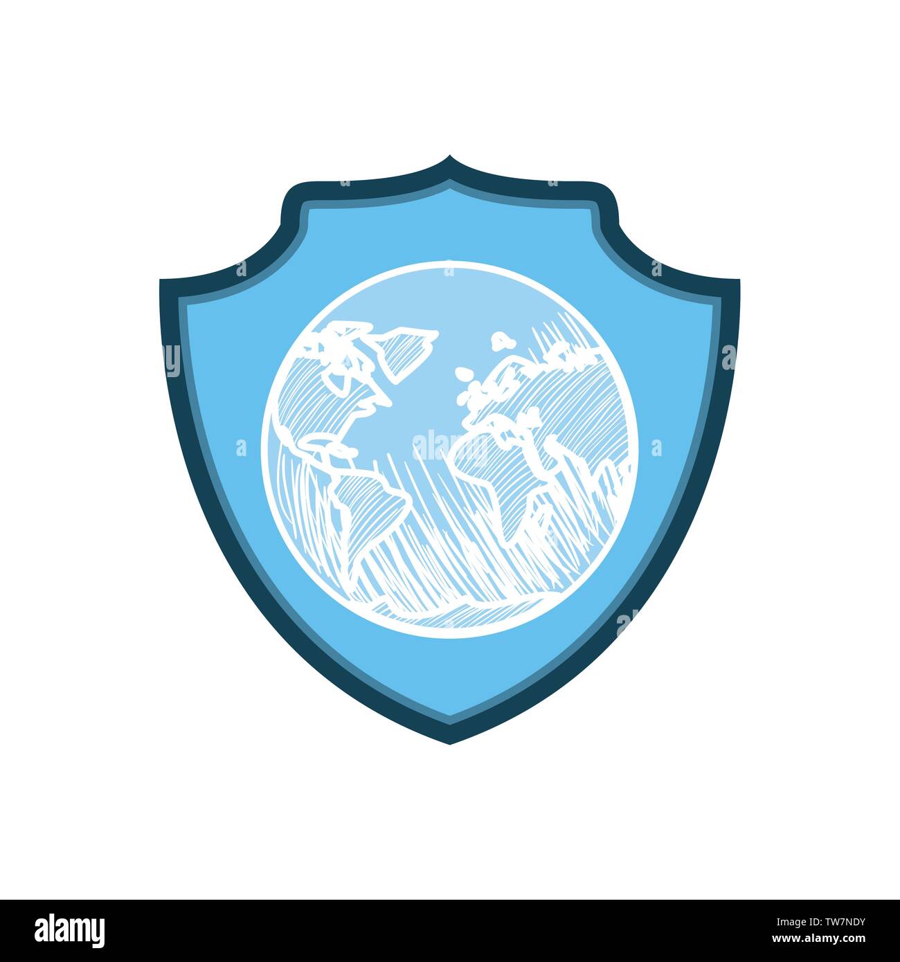frame with planet earth icon Stock Vector Image & Art - Alamy