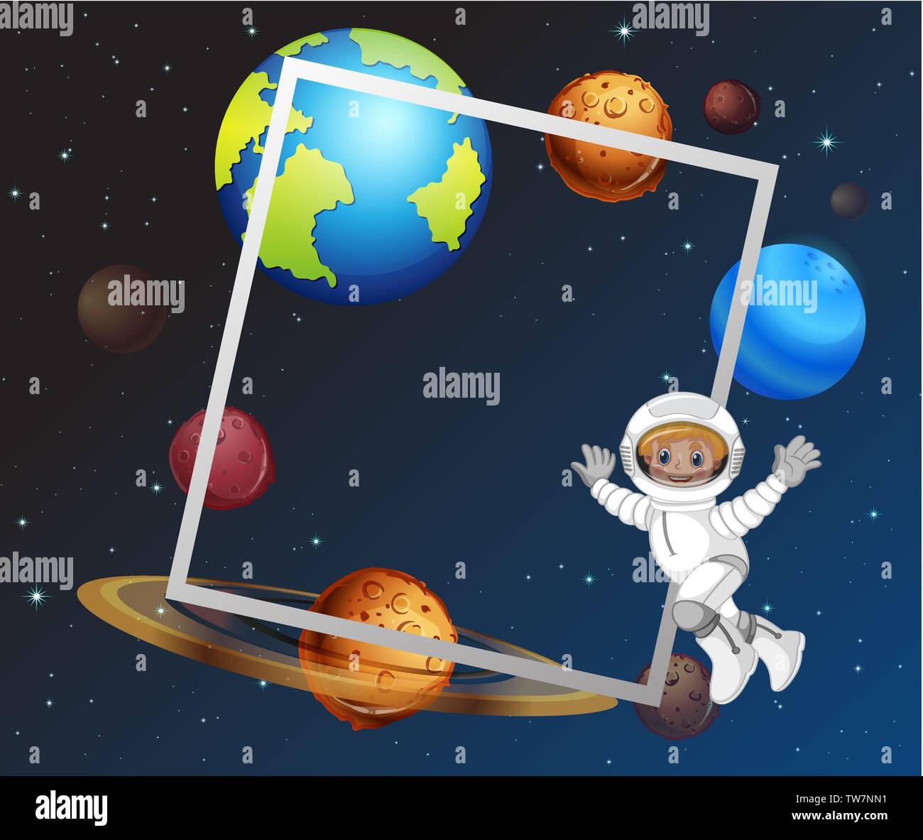 Space Astronaut Border High Resolution Stock Photography and Images - Alamy