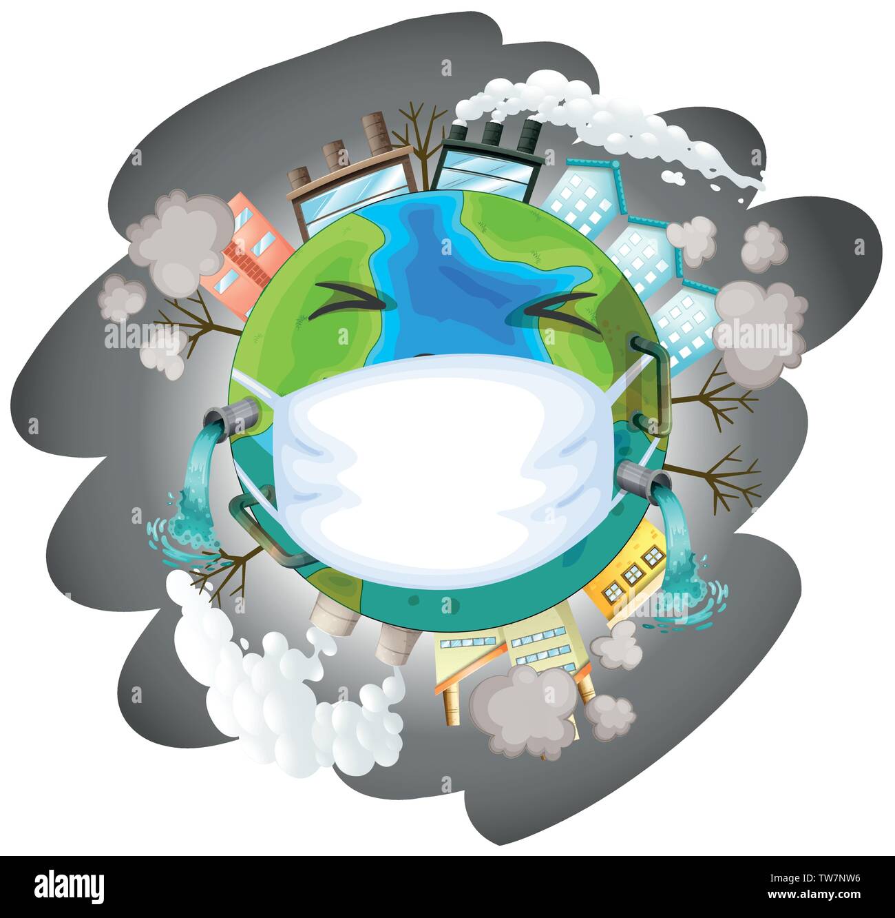 Symbol Picture Environmental Pollution Cut Out Stock Images & Pictures ...
