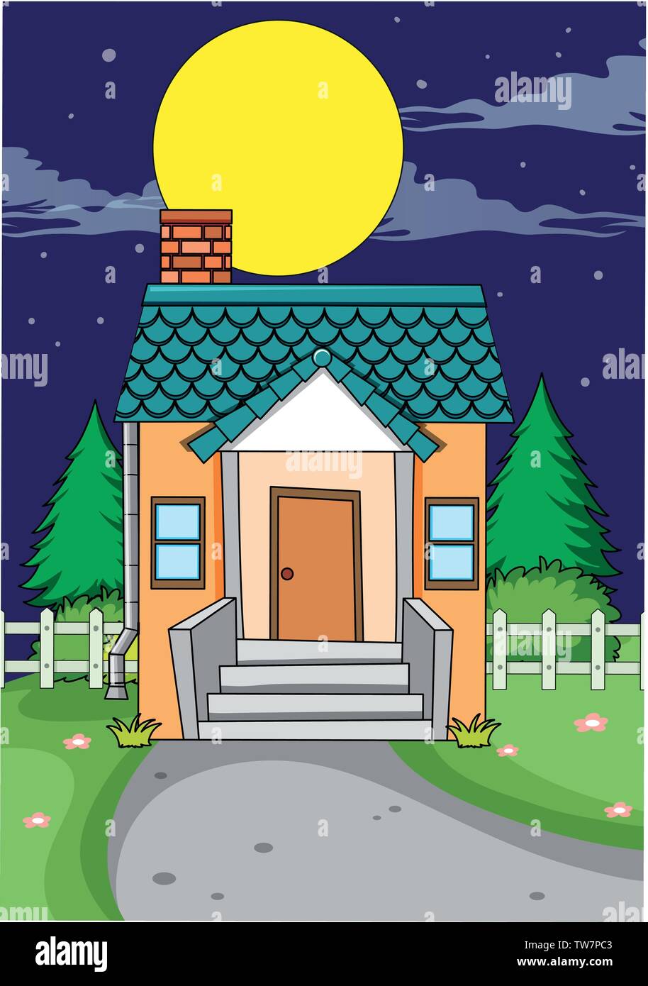 A simple house background illustration Stock Vector Image & Art - Alamy