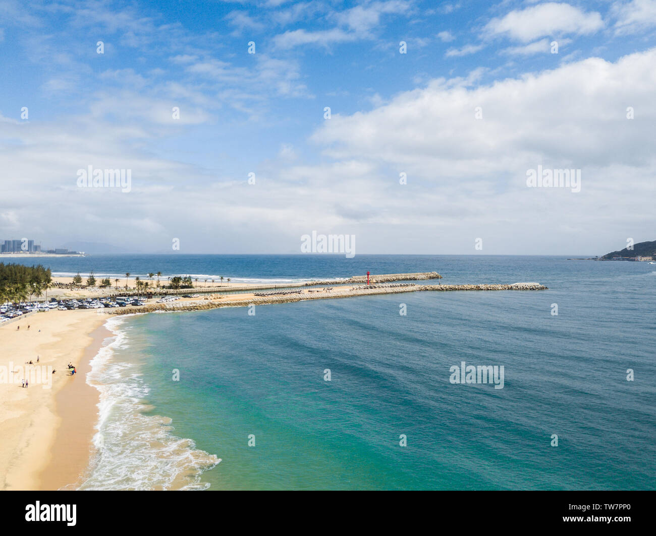 Aerial photo scenery of Sanya Boundary Island Stock Photo - Alamy
