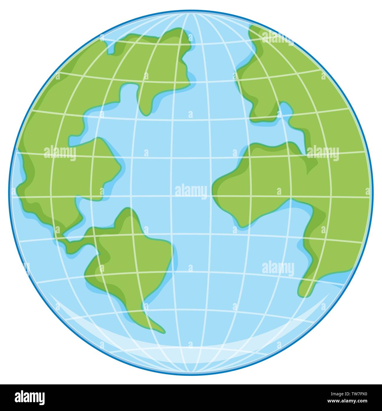 An earth icon on white background illustration Stock Vector Image & Art ...