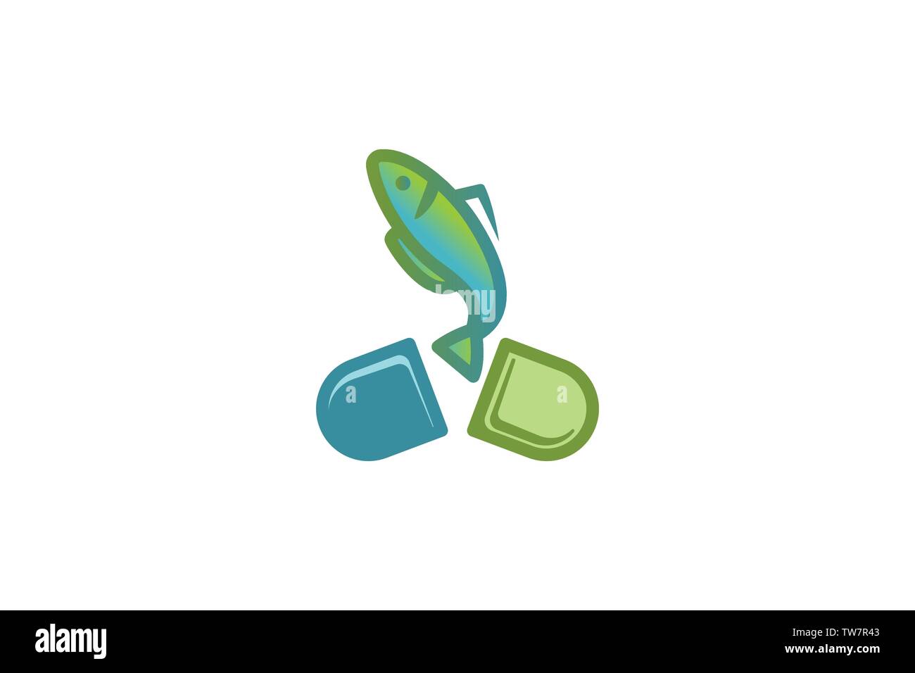 pill, fish, supplement logo Designs Inspiration Isolated on White ...