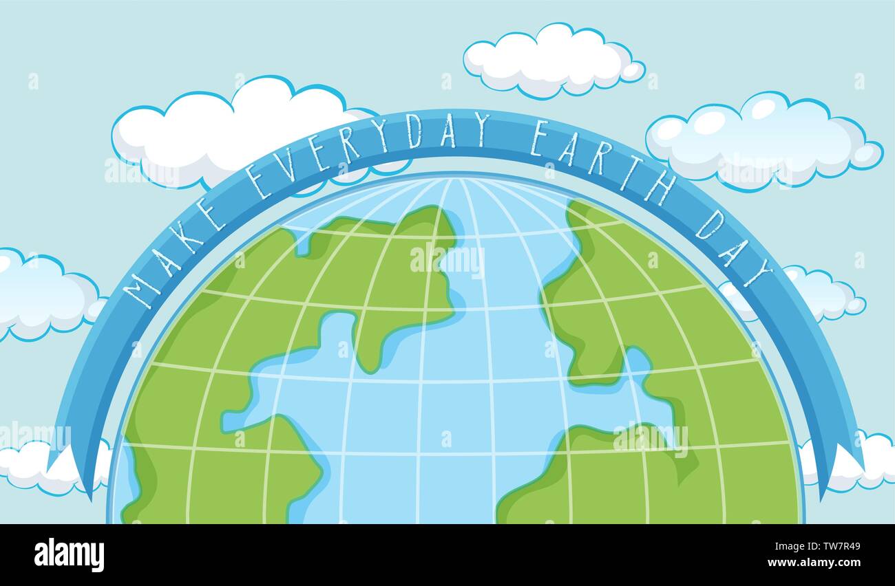 An earth day template illustration Stock Vector Image & Art - Alamy