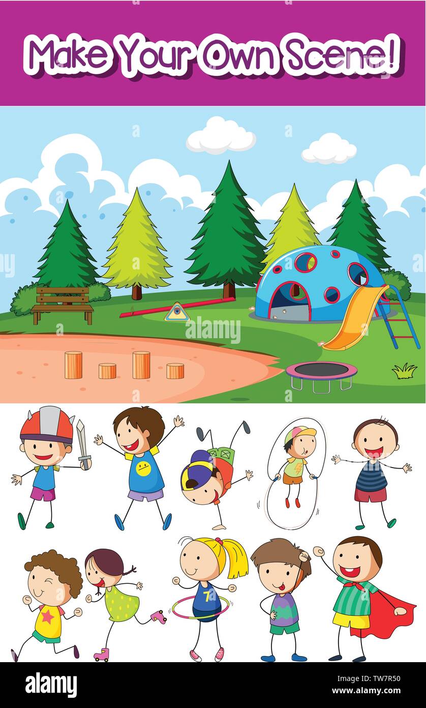 Make your own scene illustration Stock Vector Image & Art - Alamy