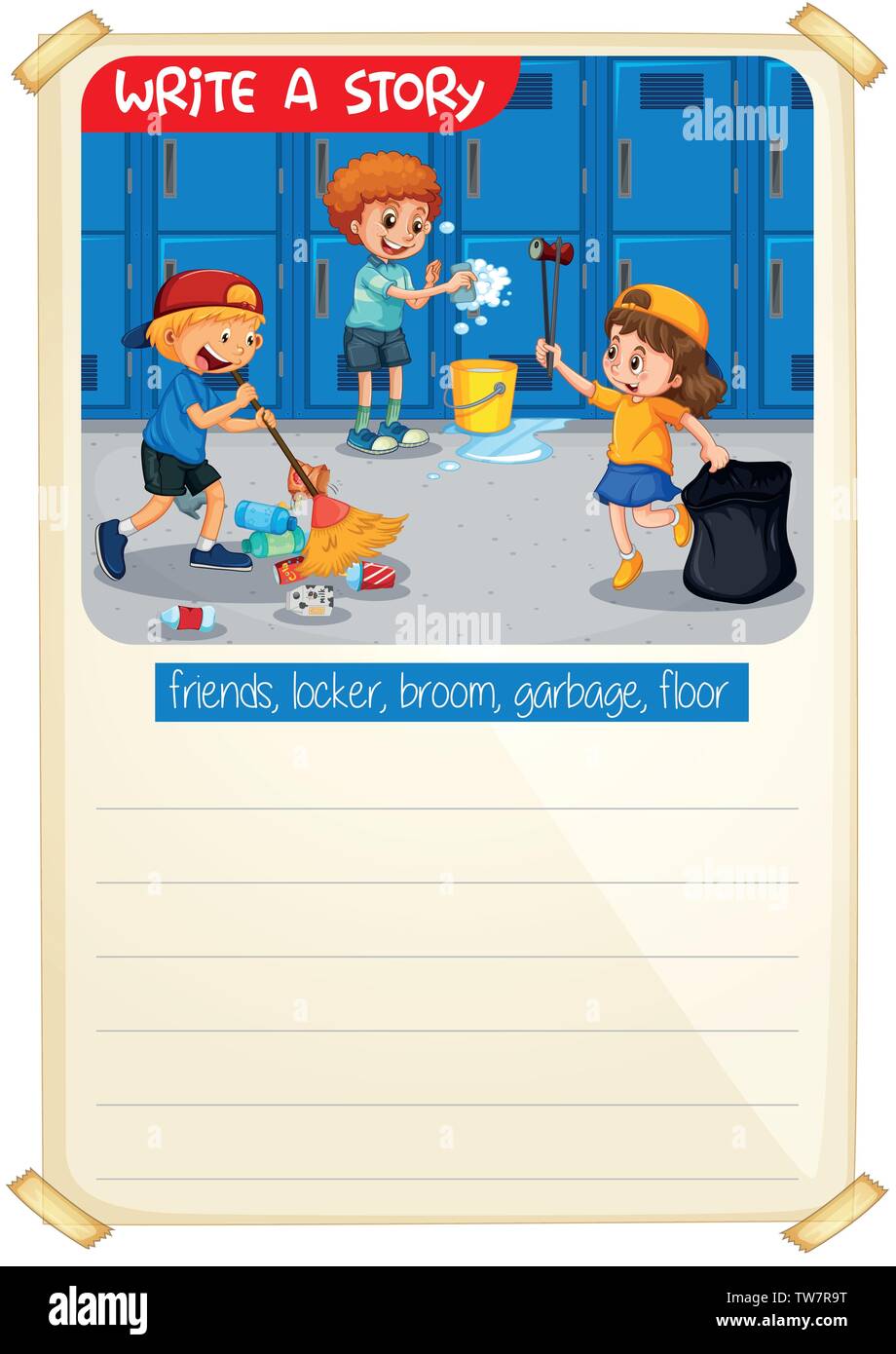 Worksheet document template Stock Vector Images - Alamy