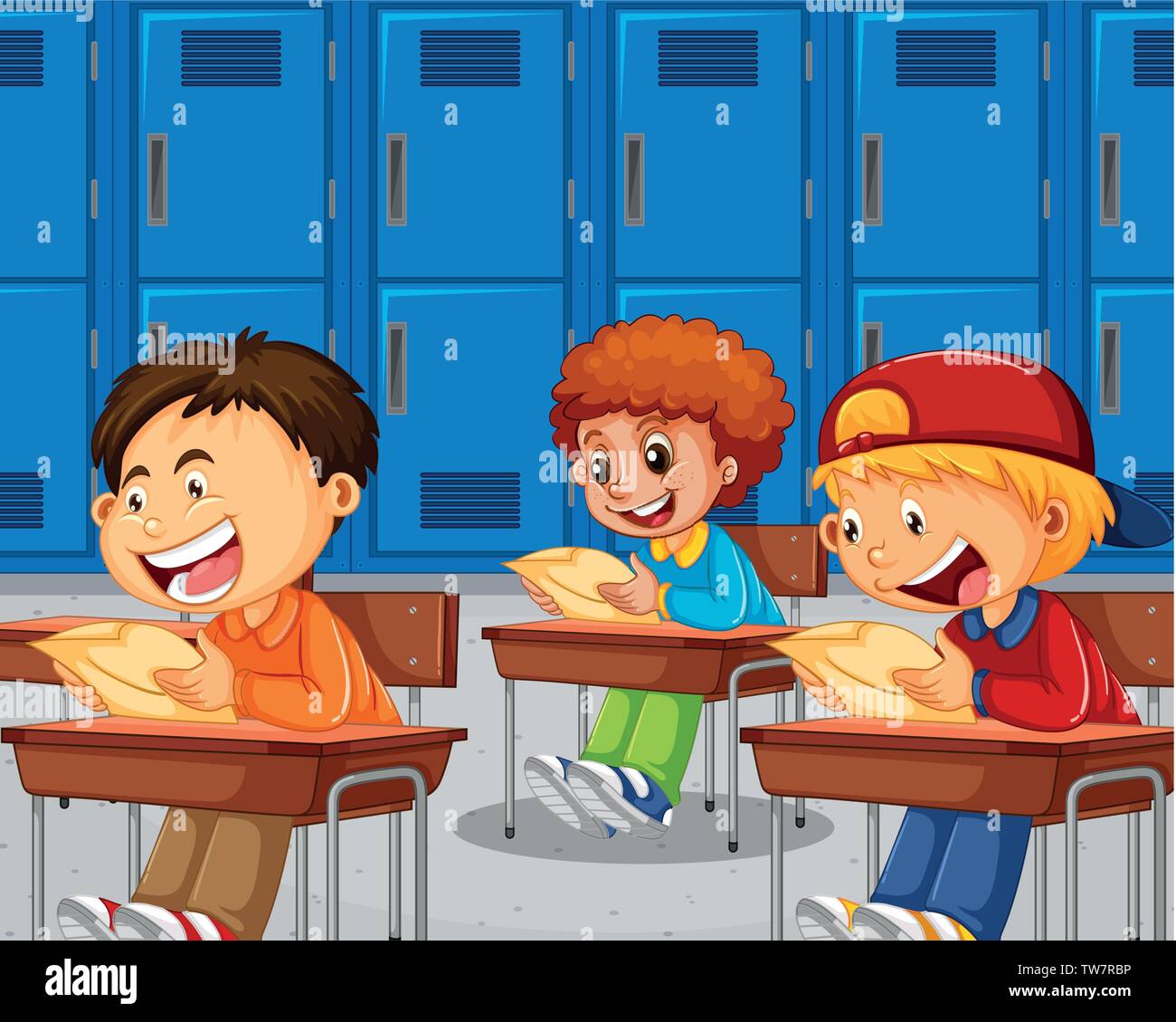Student Taking A Test Clipart