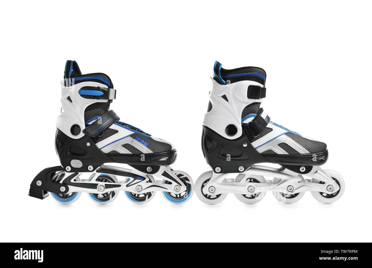 Pair of roller skates, isolated on white Stock Photo - Alamy
