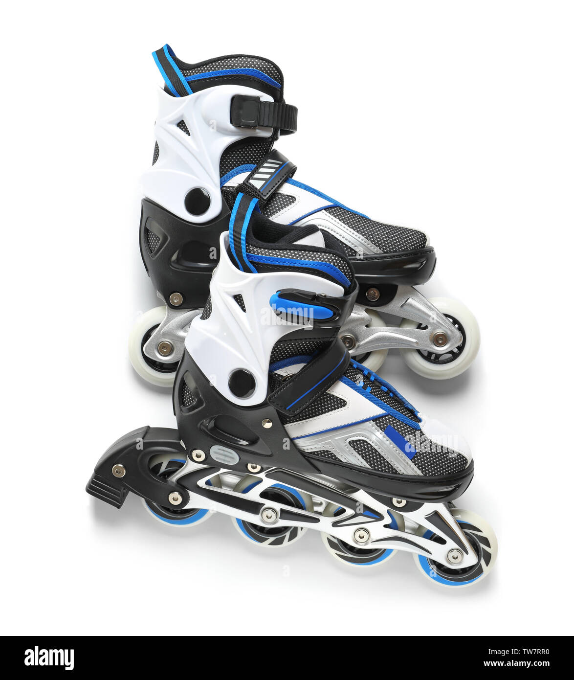 Pair of roller skates, isolated on white Stock Photo - Alamy