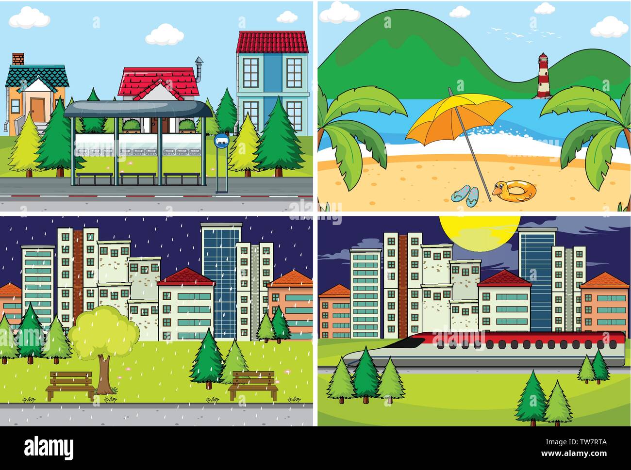 Set of simple background illustration Stock Vector Image & Art - Alamy