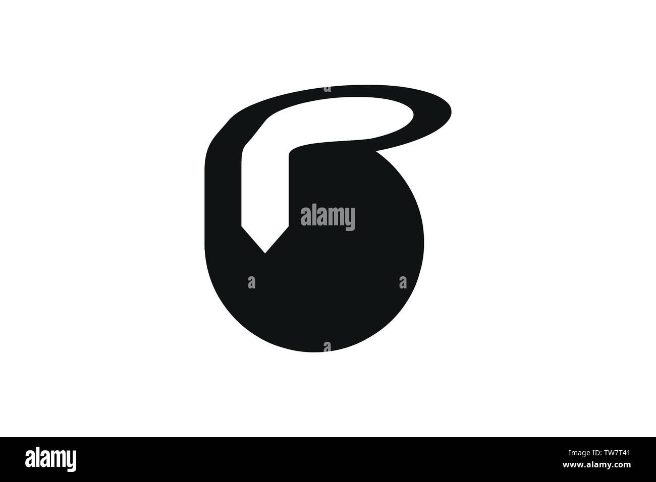 letter B P negative space logo Designs Inspiration Isolated on White ...