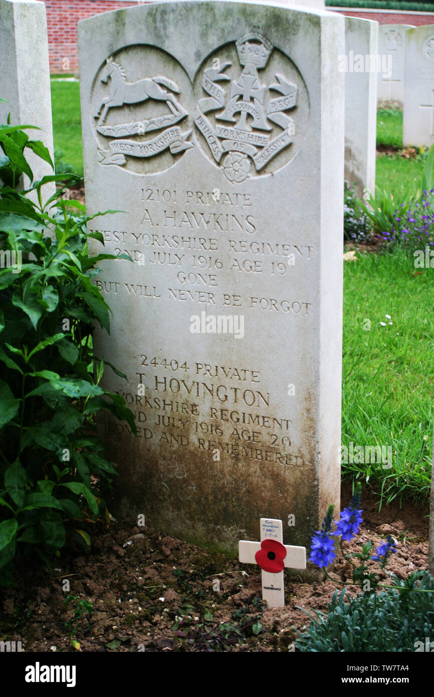 Heilly Station Cemetery High Resolution Stock Photography and Images ...