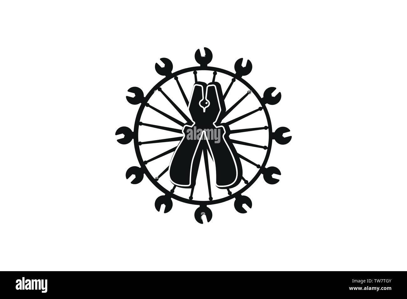 ware house tool logo Designs Inspiration Isolated on White Background ...