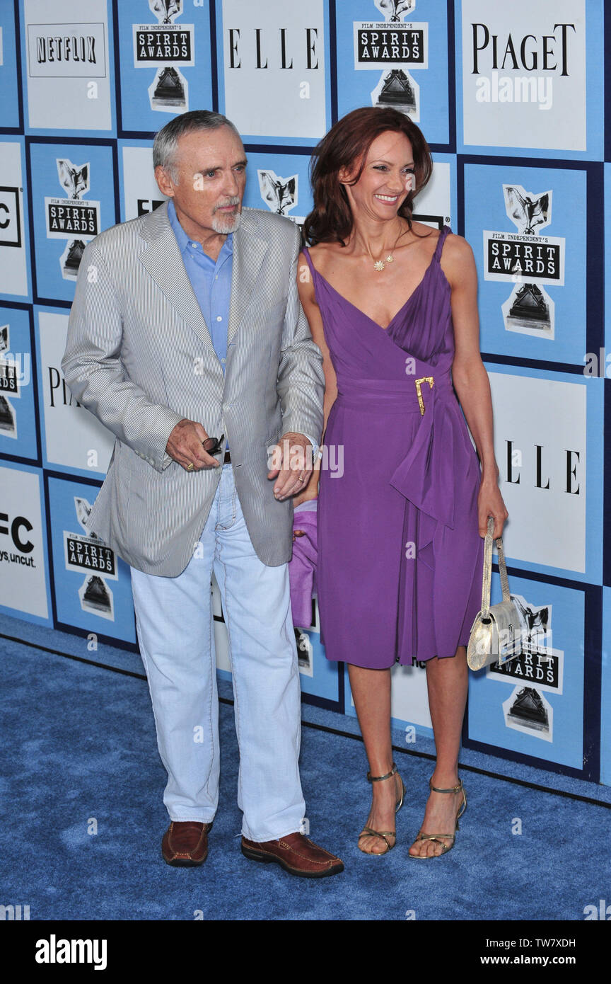 LOS ANGELES, CA. February 23, 2008: Dennis Hopper & Victoria Duffy at ...