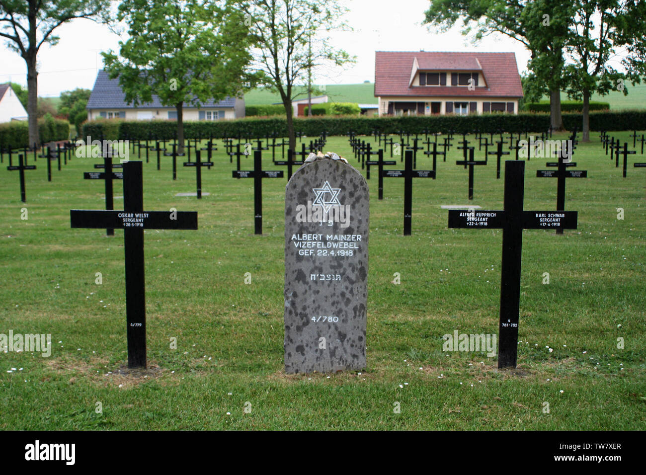 German Cemetery, Fricourt Stock Photo - Alamy
