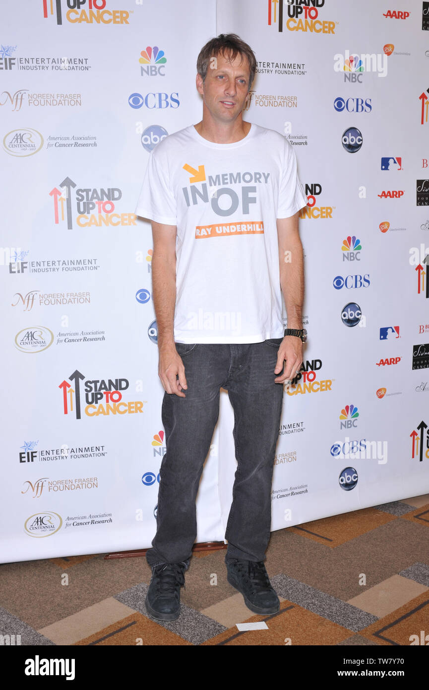 LOS ANGELES, CA. September 05, 2008: Tony Hawk at the Stand Up To ...