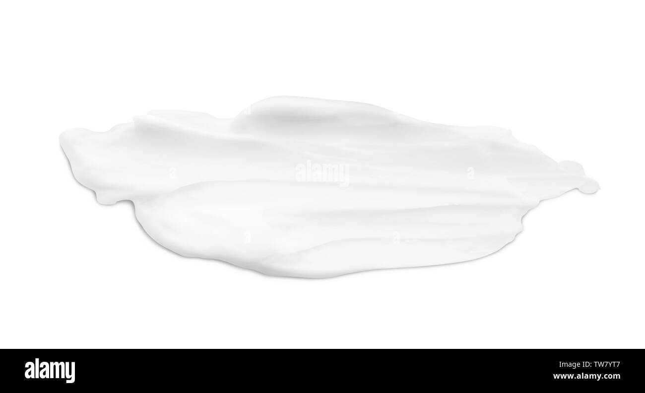 Sample of body cream on white background Stock Photo - Alamy