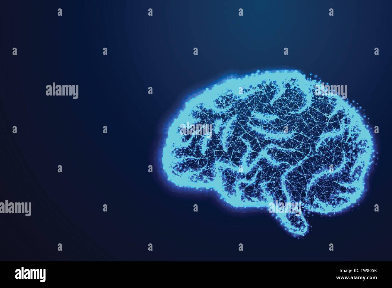 Human head and wire frame hi-res stock photography and images - Alamy