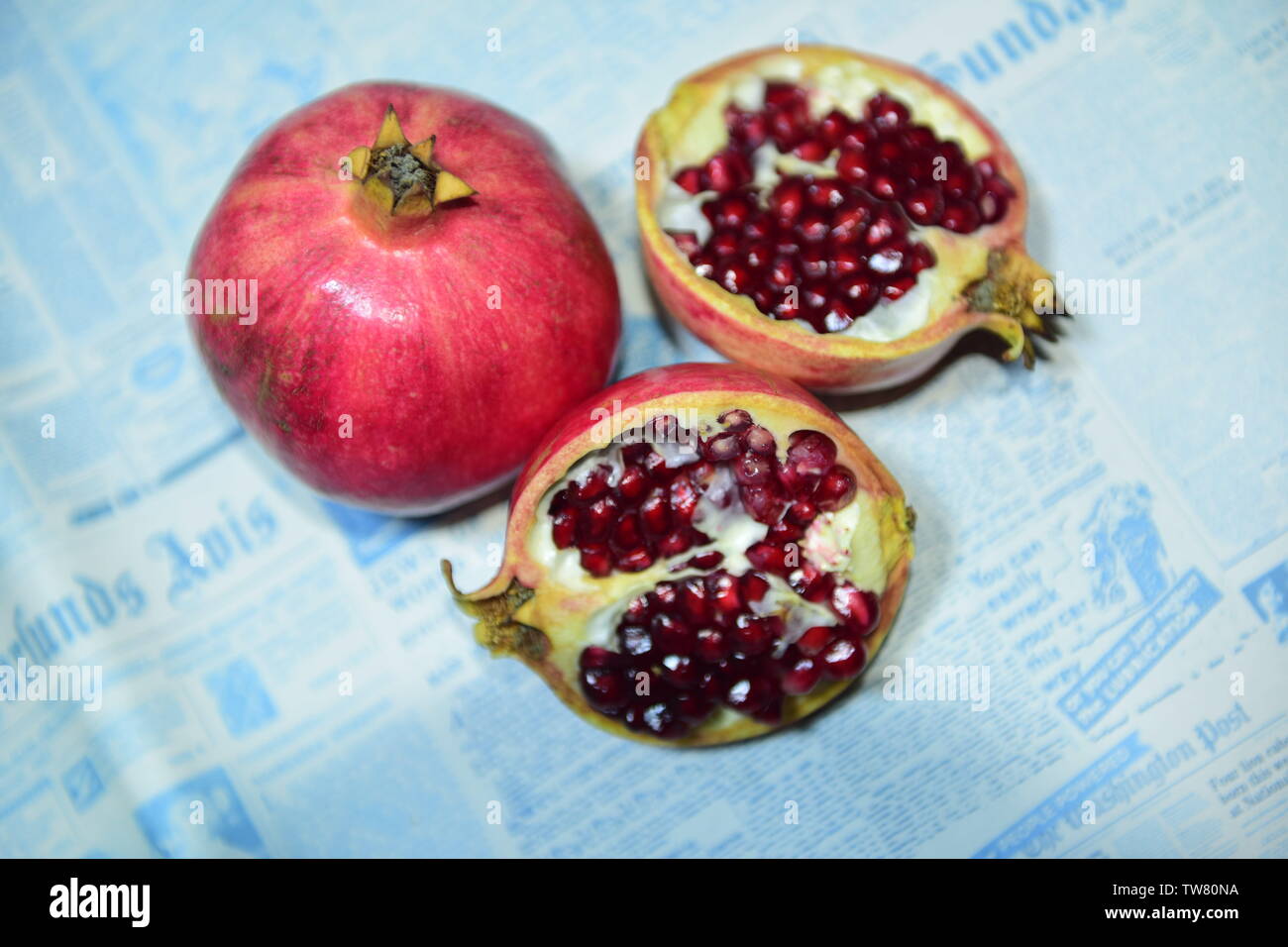 Soft seed pomegranate Stock Photo - Alamy
