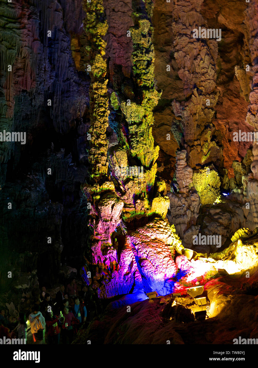 Landscape of Yinzi rock karst cave in Guilin Stock Photo - Alamy