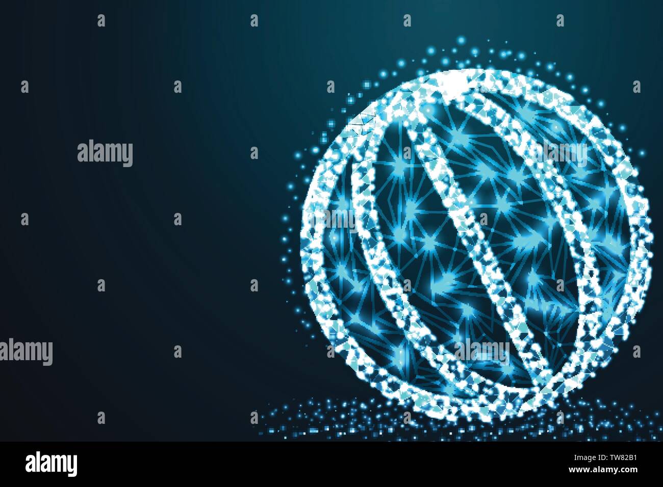 Vector earth globe illustration. Polygonal planet. Low poly design ...