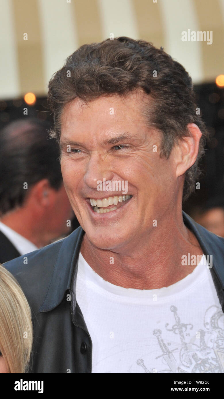 LOS ANGELES, CA. July 15, 2008: David Hasselhoff at the premiere of ...