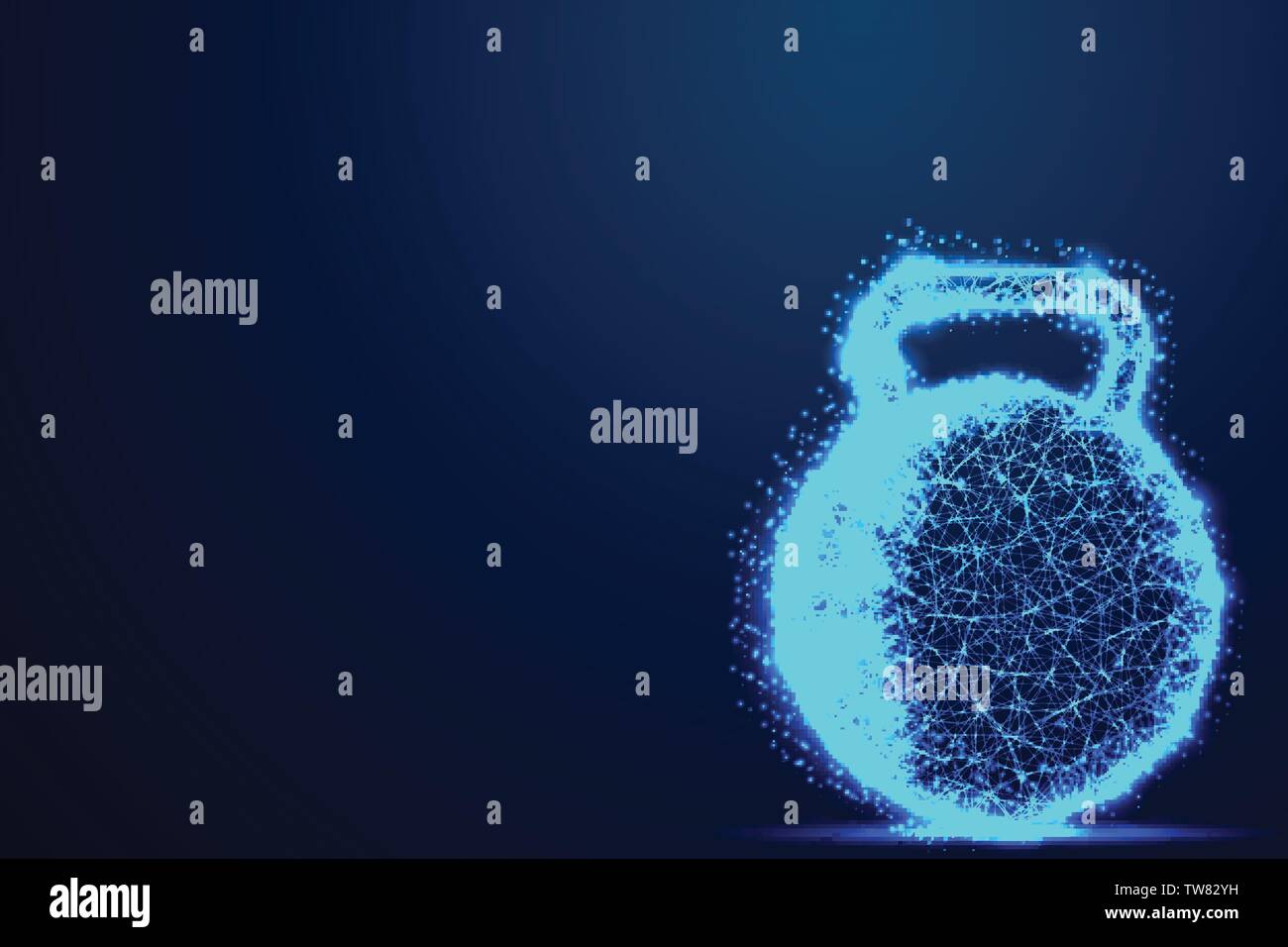 Blue cast iron bell Stock Vector Images - Alamy