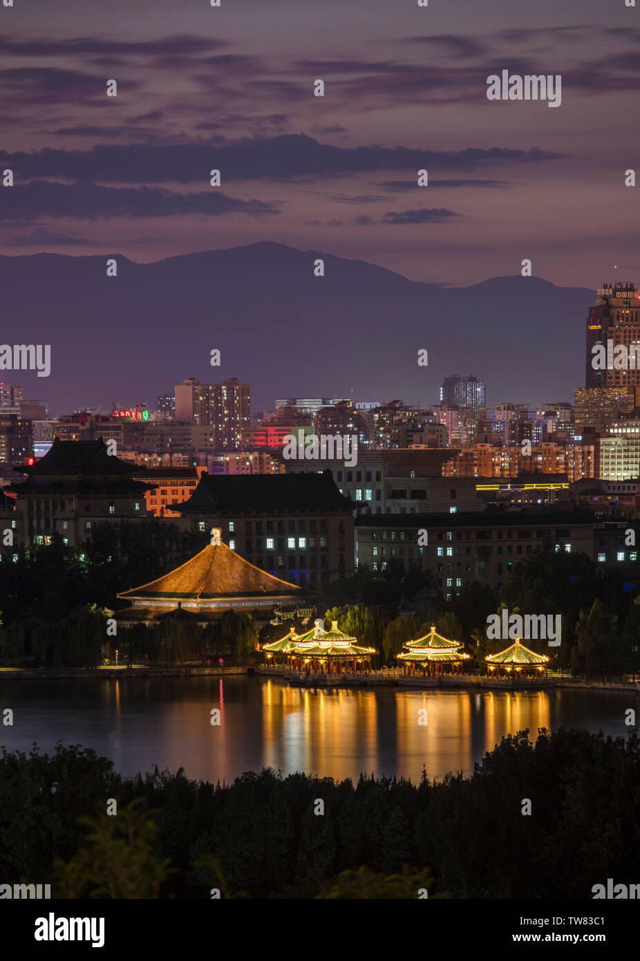 Night tourist landscape landscape rivers and lakes hi-res stock ...