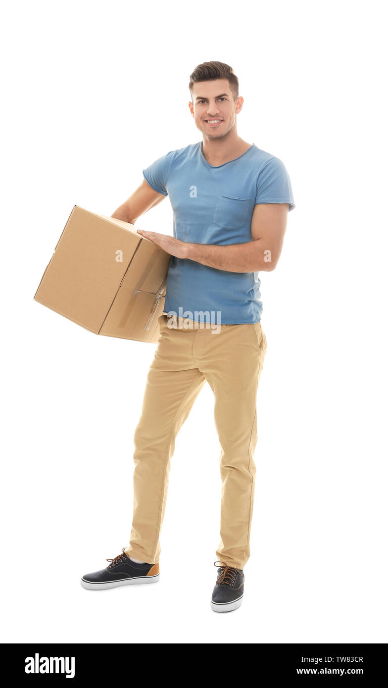 Moving unpacking home relocation Cut Out Stock Images & Pictures - Alamy