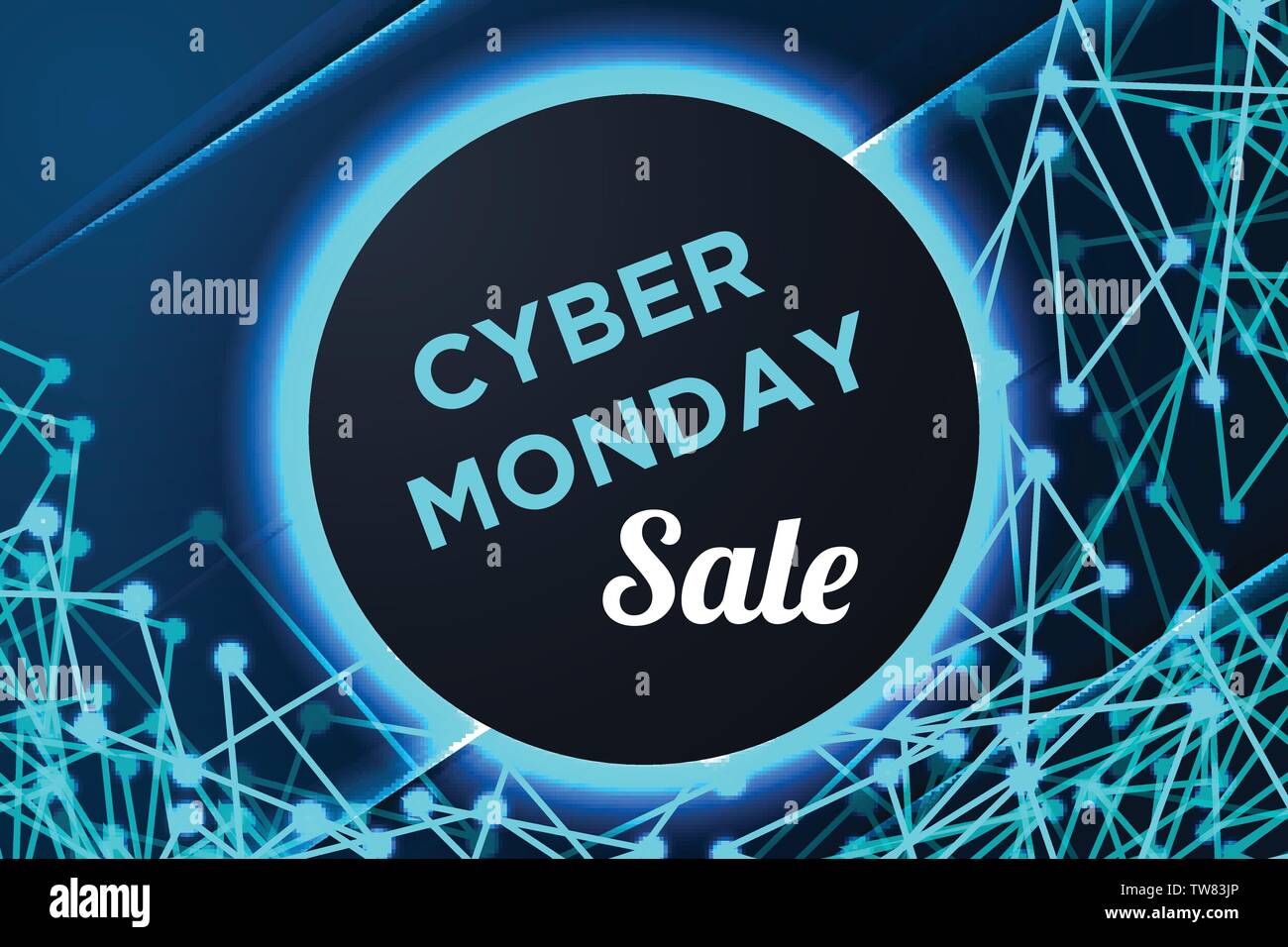 Glitch cyber monday sale Stock Vector Images - Alamy