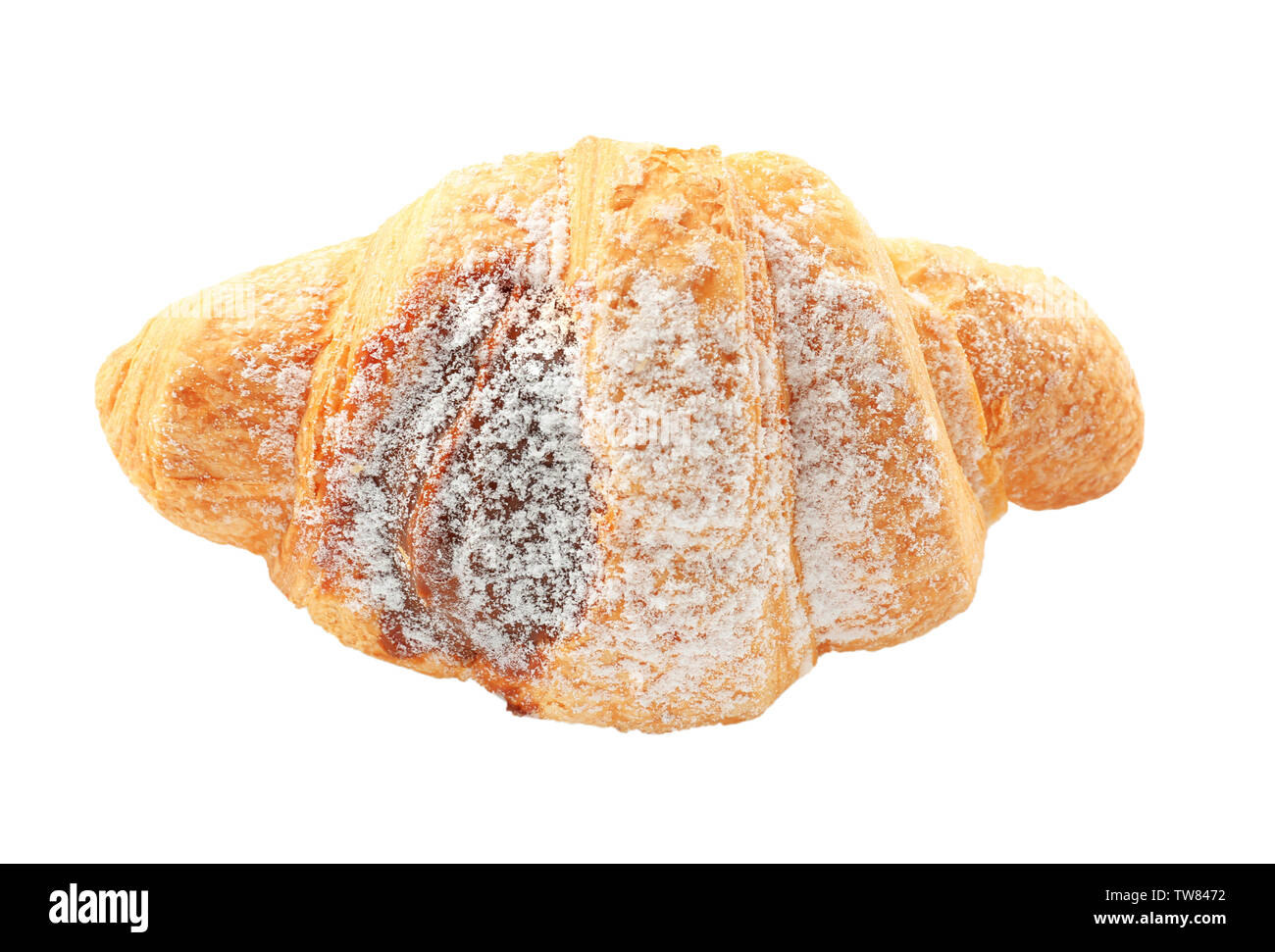Delicious croissant on white background Stock Photo - Alamy