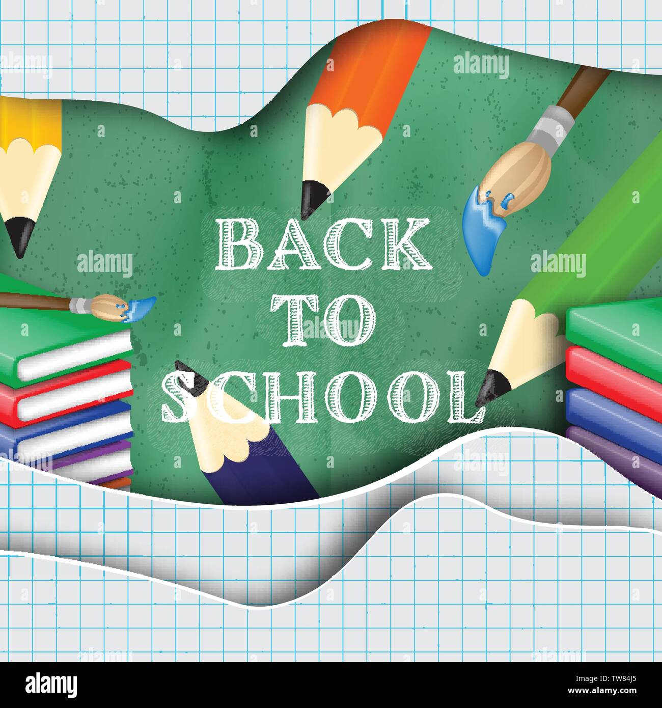 Back to school creative background Stock Vector Image & Art - Alamy