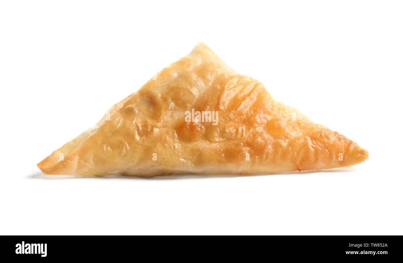 Delicious samosa on white background Stock Photo - Alamy