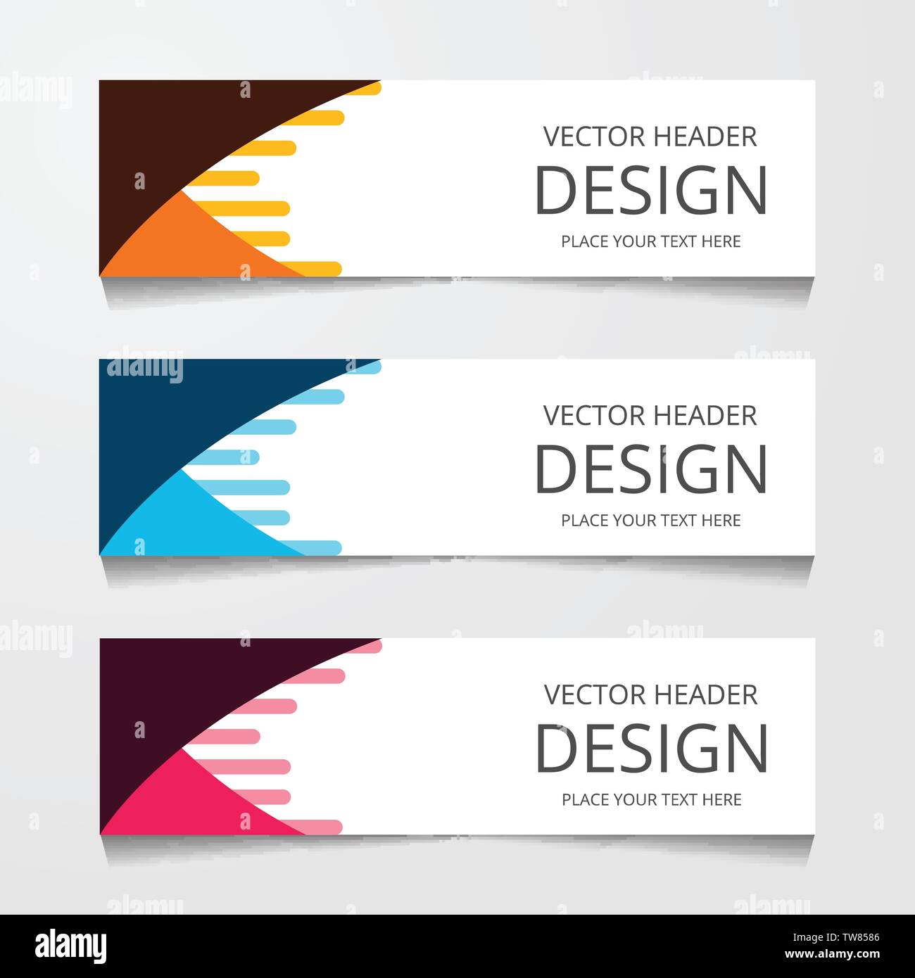Vector abstract banner design. modern web template Stock Vector Image ...
