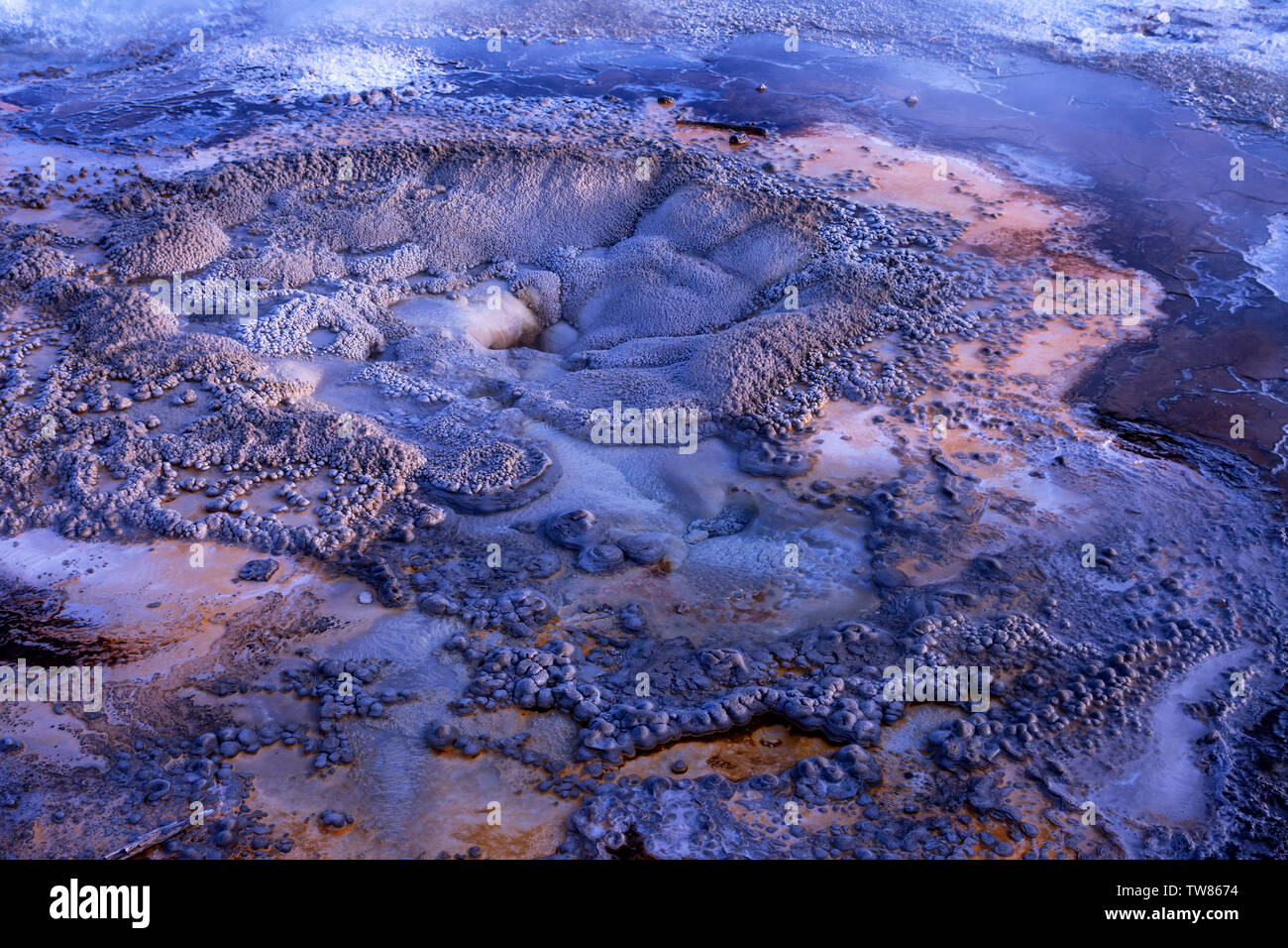 Bacterial growth in the Upper Geyser BasinYellowstone National Park ...
