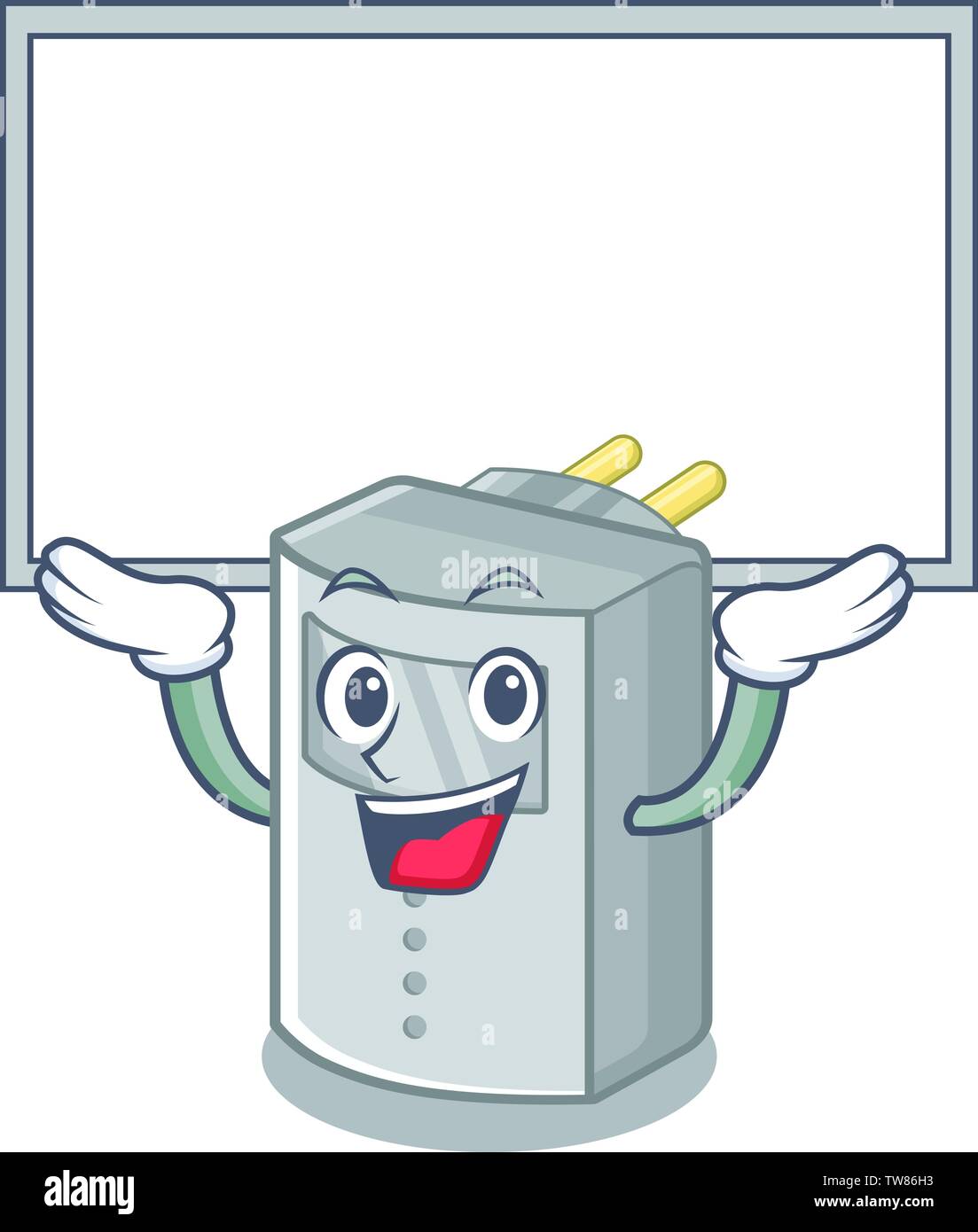 Up board motion sensor attached to cartoon wall Stock Vector Image ...