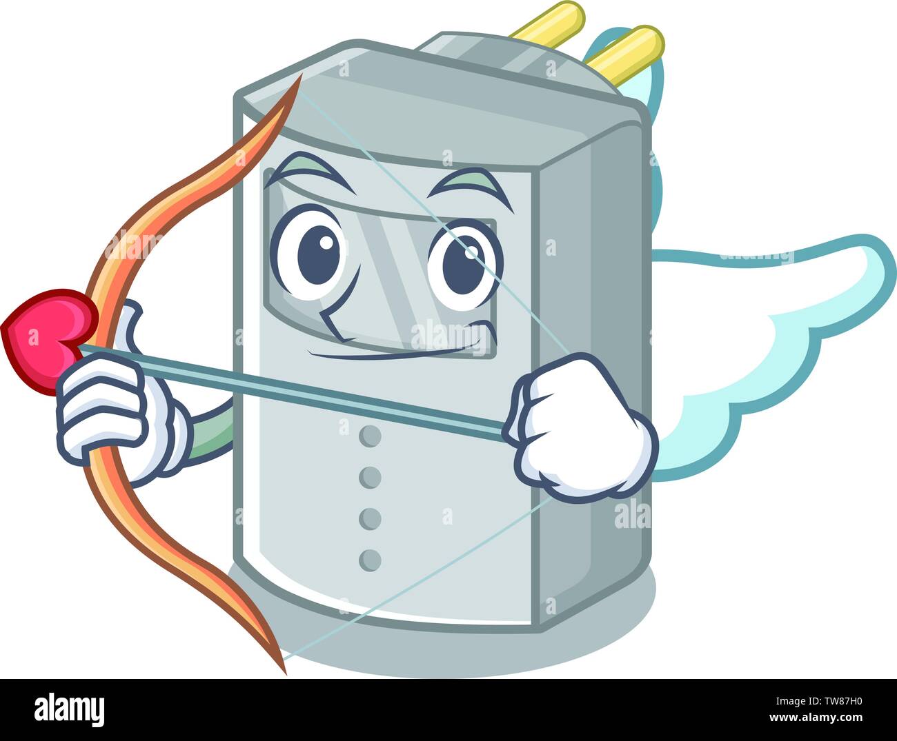 Cupid motion sensor attached to cartoon wall Stock Vector Image & Art ...