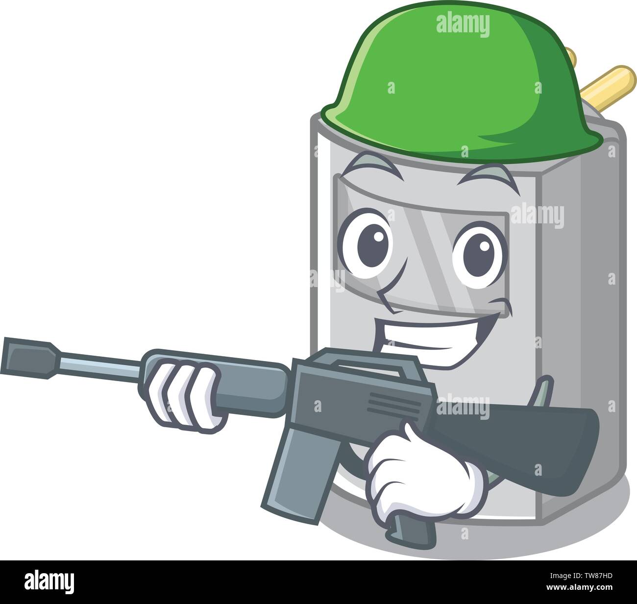 Army motion sensor attached to cartoon wall Stock Vector Image & Art ...