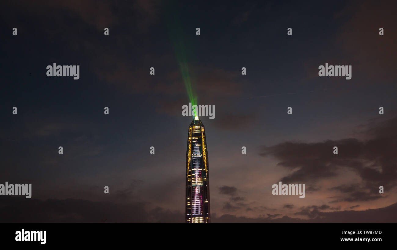 Shenzhen Ping An building spire Stock Photo - Alamy