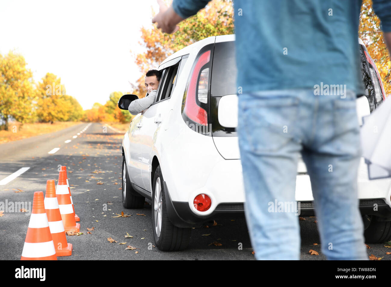 Passing driving test learner driver hi-res stock photography and images ...
