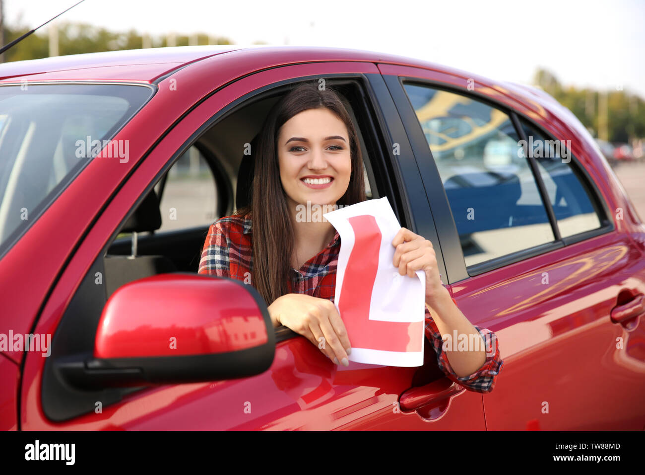Happy learner driver hi-res stock photography and images - Alamy