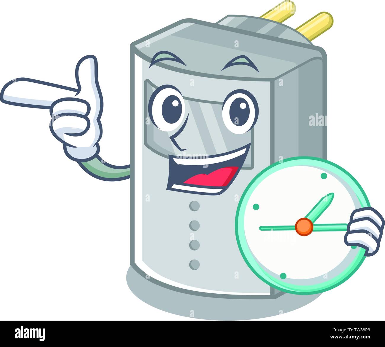 With clock motion sensor in the cartoon shape Stock Vector Image & Art ...