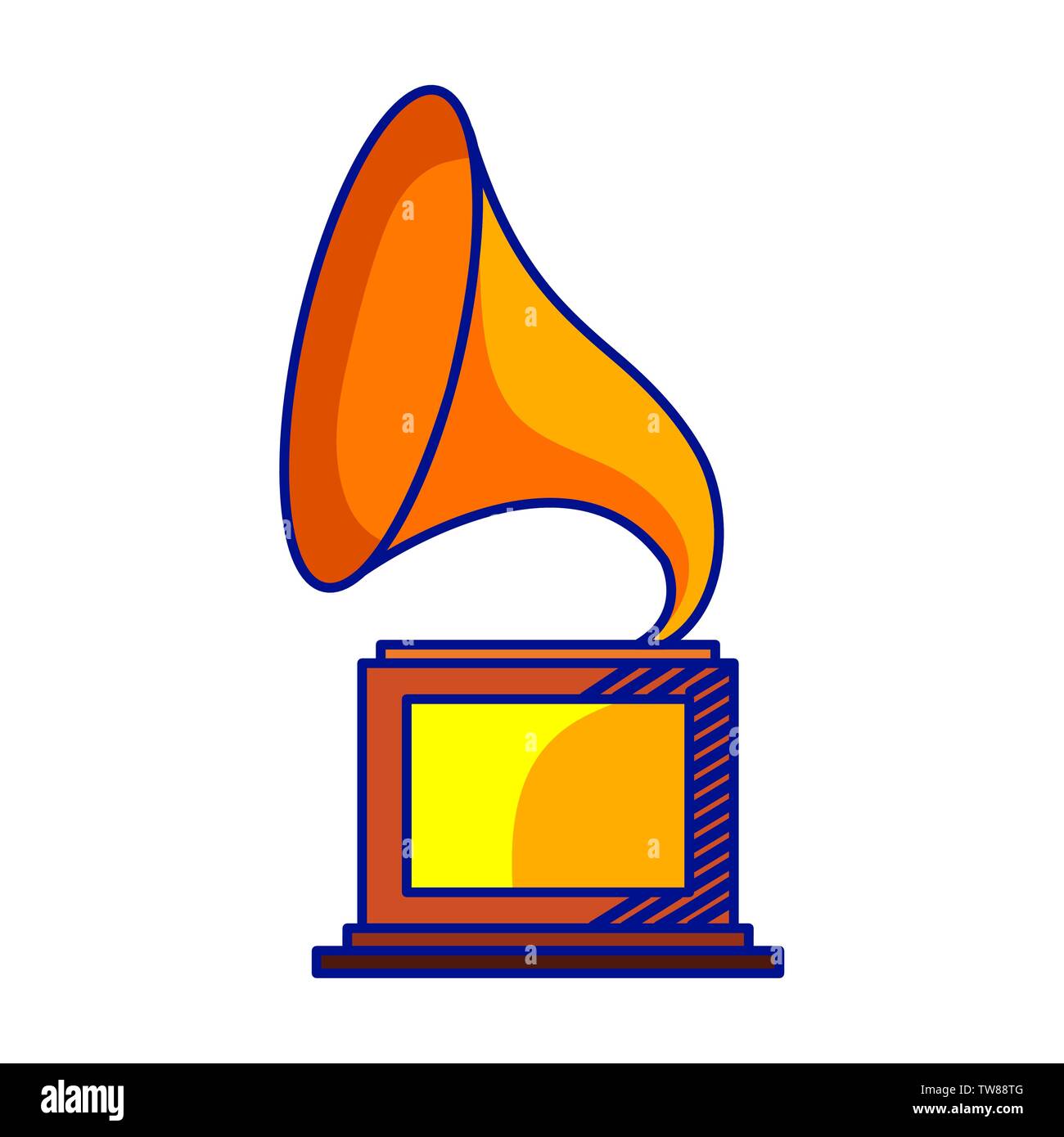 silophone retro music player icon Stock Vector Image & Art - Alamy
