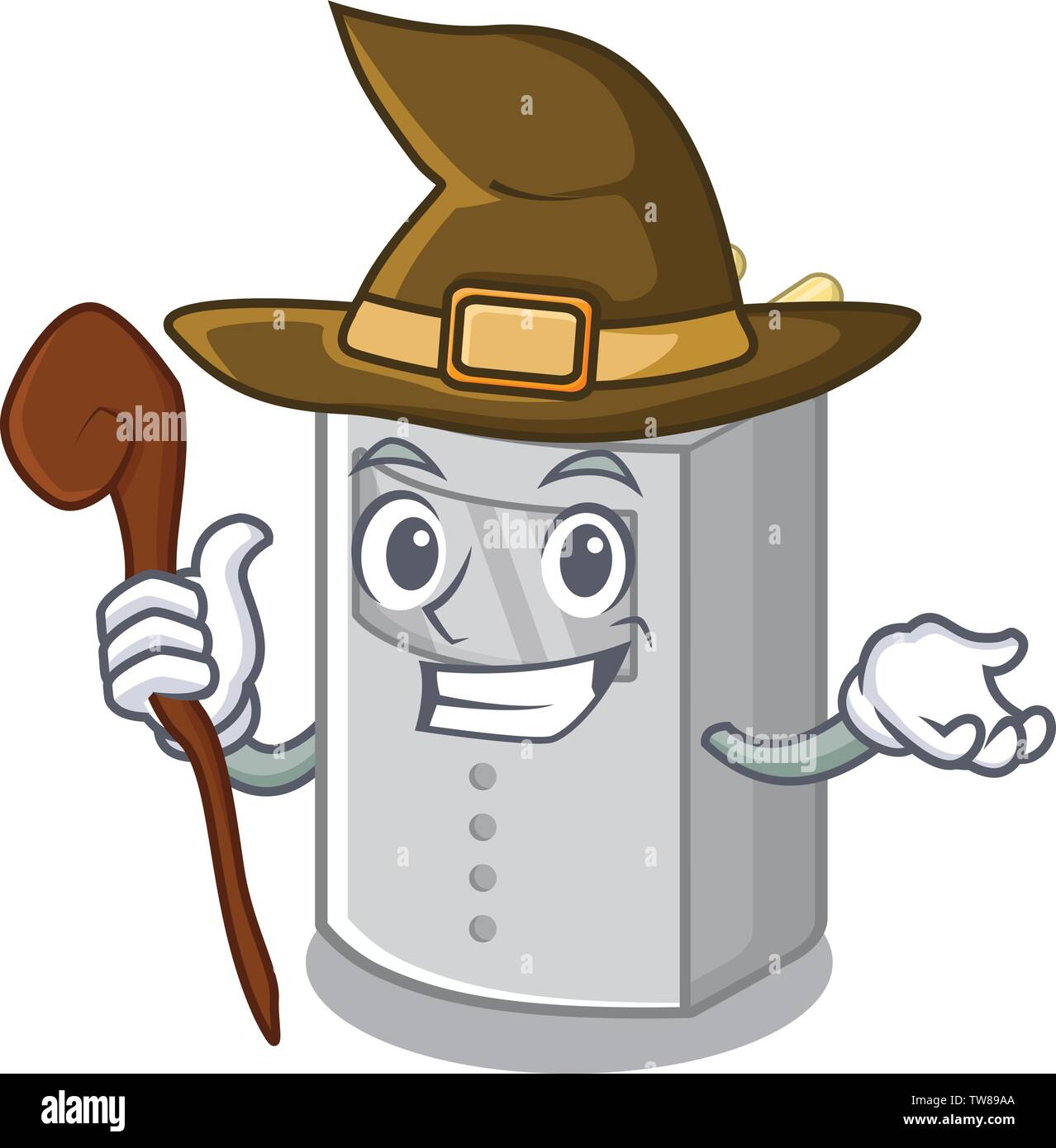 Witch motion sensor isolated with the mascot Stock Vector Image & Art ...