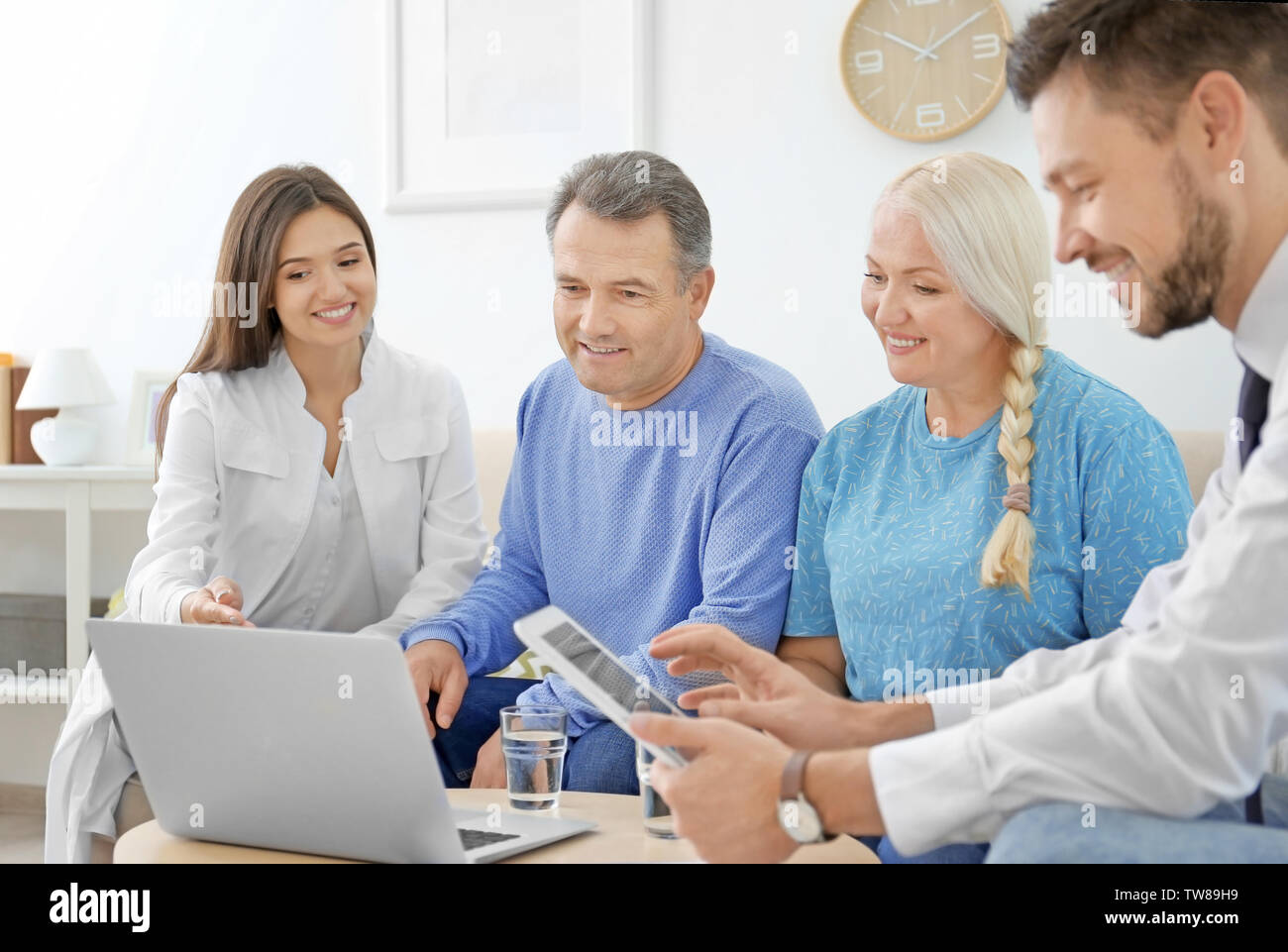 Female doctor clients in hi-res stock photography and images - Alamy